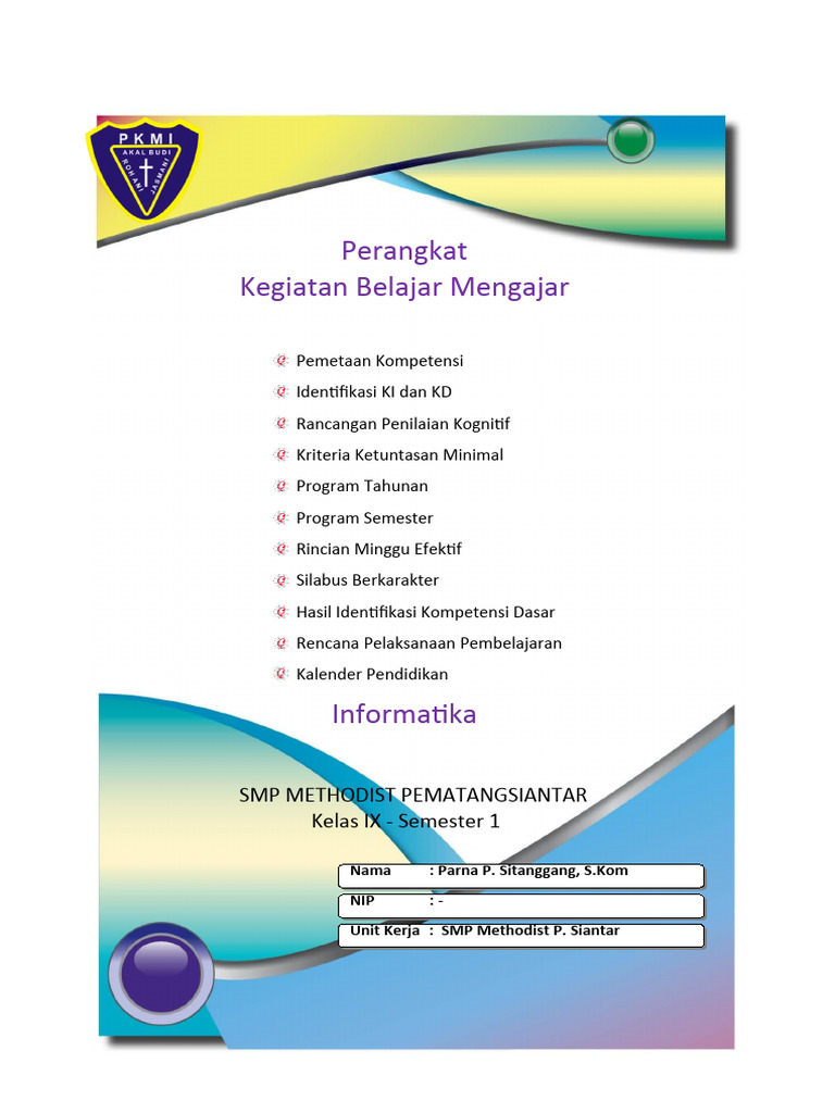 Prangkat Kelas9 Sem1 | PDF