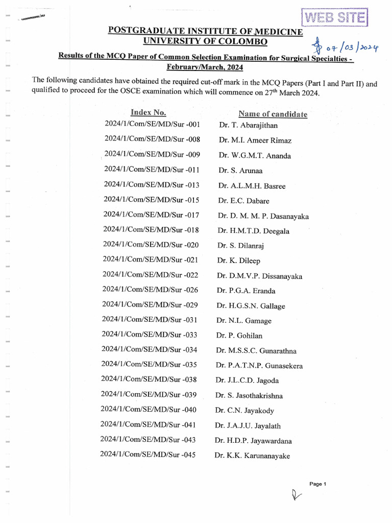 Common MCQ Se Surgery | PDF