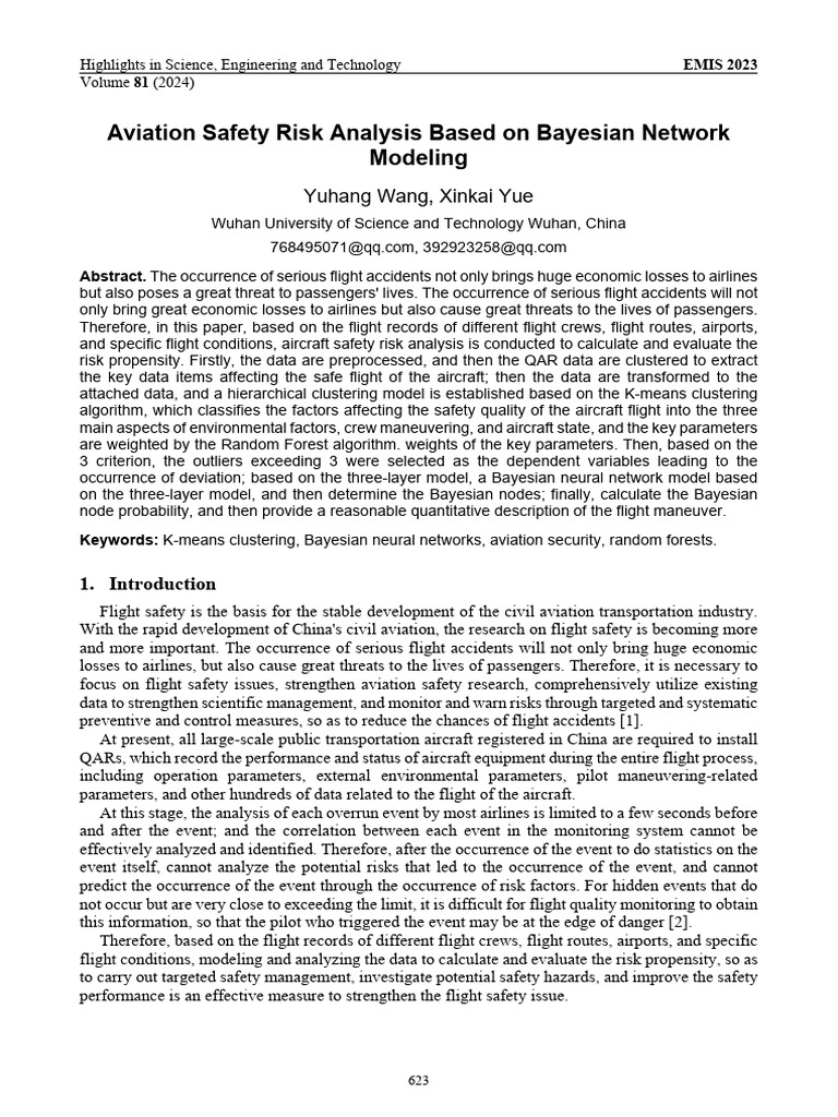 Aviation - Safety - Risk - Analysis - Based - On - Bayesian - Ne | PDF | Cluster Analysis ...