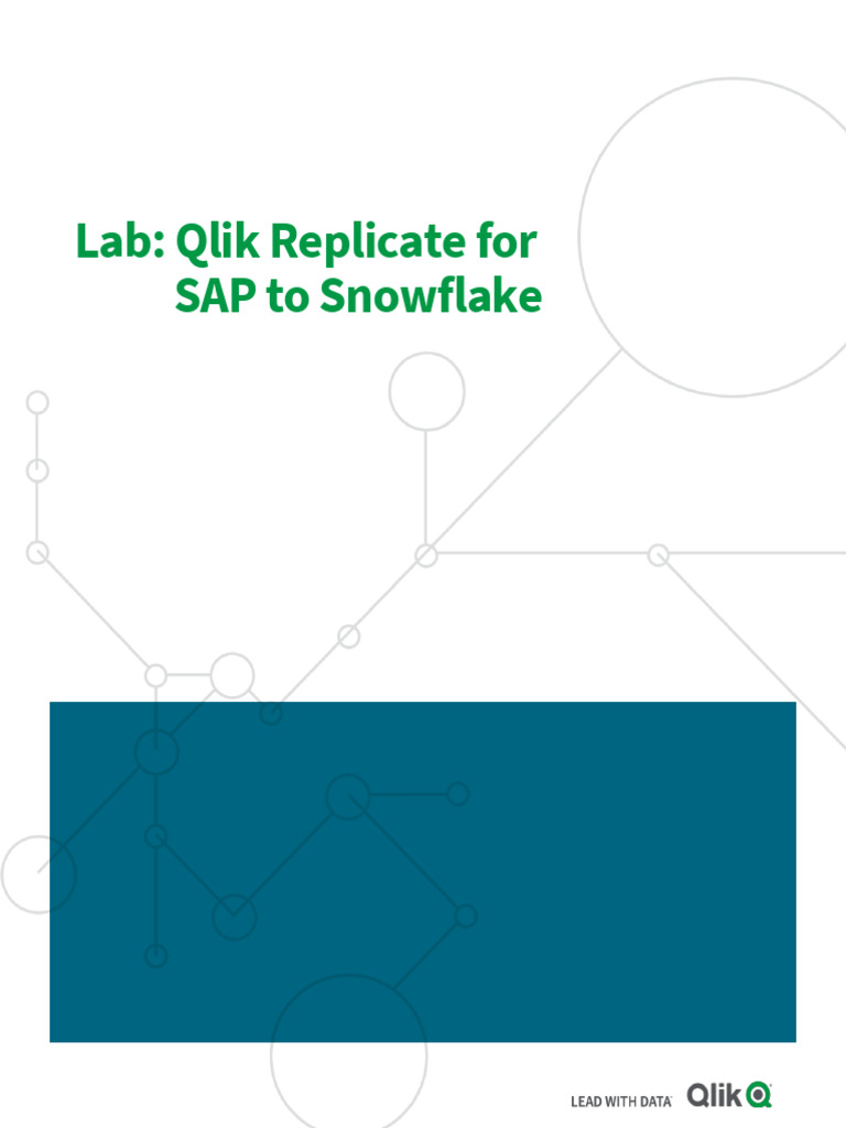 Lab - Qlik Replicate With Snowflake Documentation | PDF | Databases | Data Warehouse