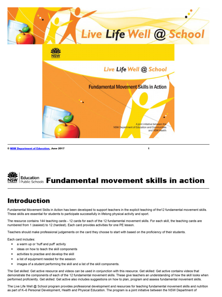 Teaching Fundamental Movement Skills | PDF | Hand | Foot