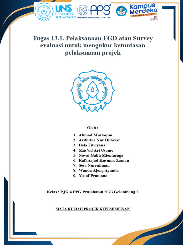 Evaluasi Projek Kepemimpinan di SD N Alasombo | PDF