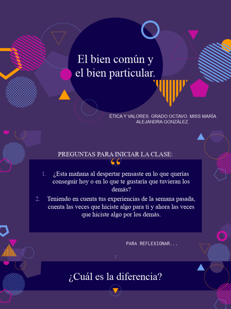 El Bien Comun y El Bien Particular | PDF | Crecimiento personal y ...