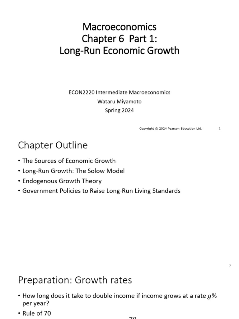 Chapter 6 1 | PDF | Economic Growth | Production Function