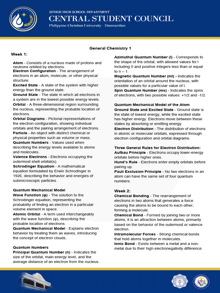 CSC GC1 Reviewer 23-24 | PDF | Ion | Chemical Bond