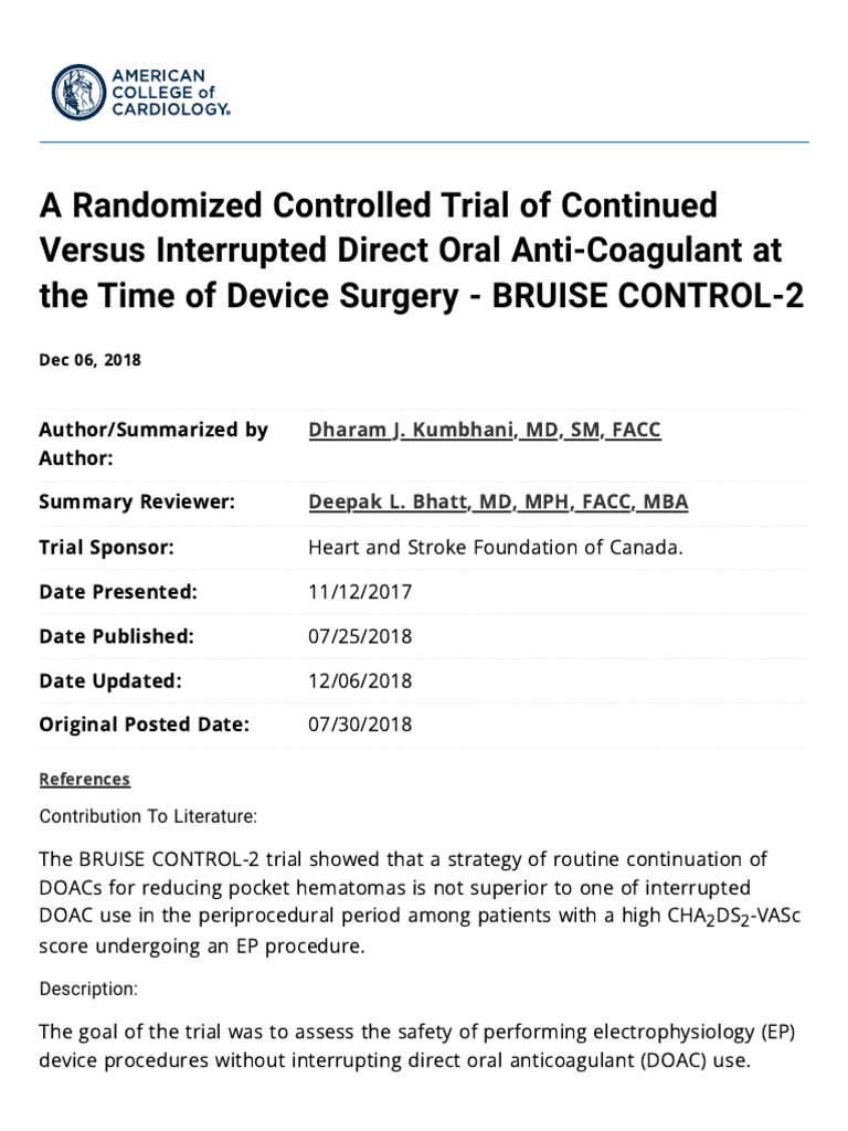 Bruise Control 2 | PDF | Cardiology | Heart