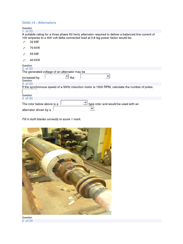 Alternators 1 | PDF | Machines | Electronics