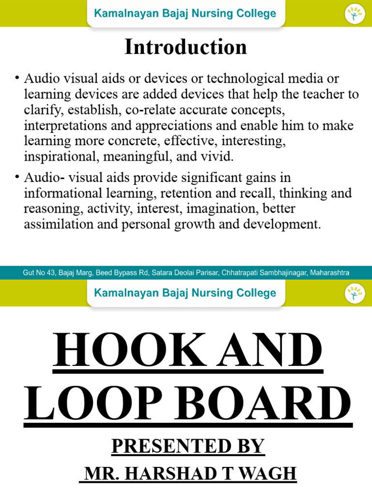 Hook and Loop Board | PDF | Learning | Teachers