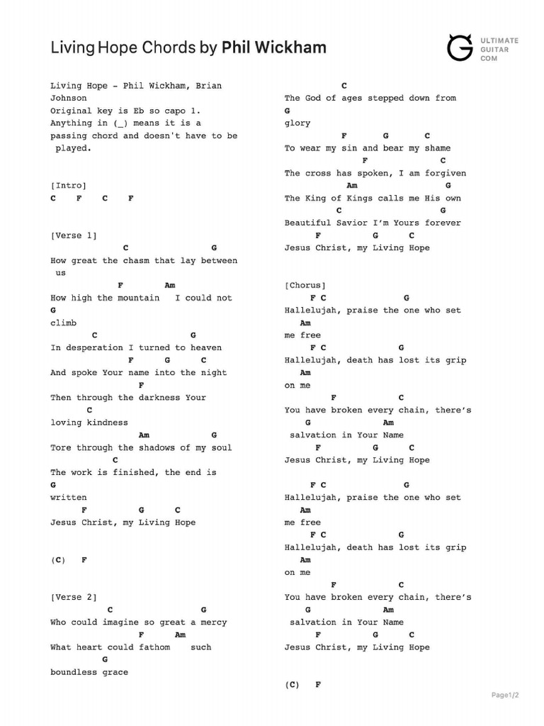 Living Hope Chords-2 | PDF