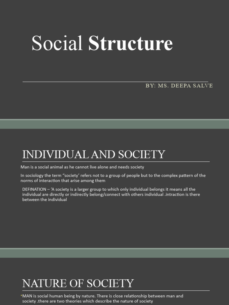 Social structure | PDF
