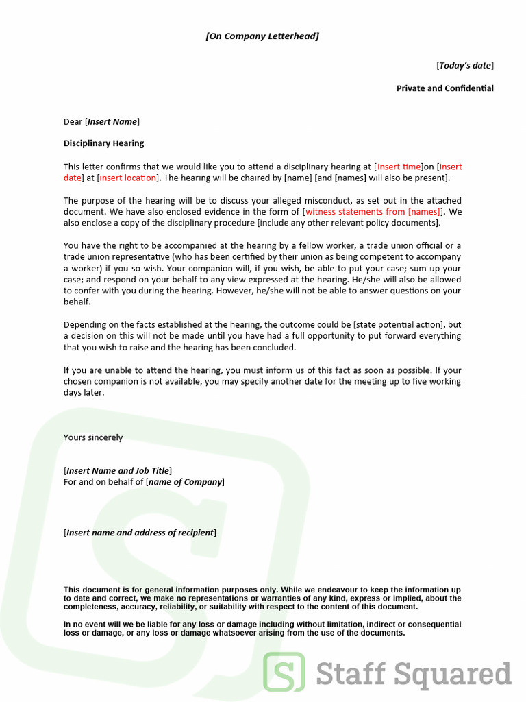 Disciplinary Invite Misconduct | PDF