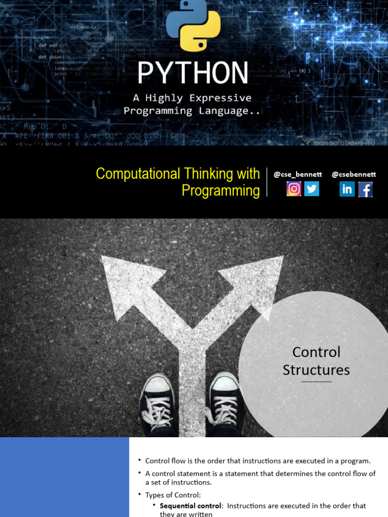 Lec 6. Control Structures | PDF | Control Flow | Boolean Data Type