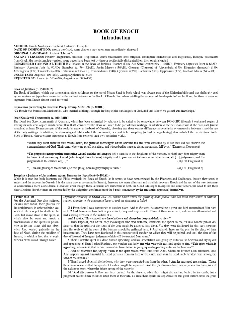 Zintro Enoch1 | PDF | Book Of Enoch