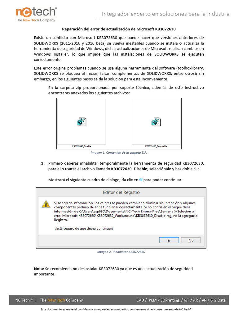 Reparación Del Error de Actualización de Microsoft KB3072630 | PDF ...