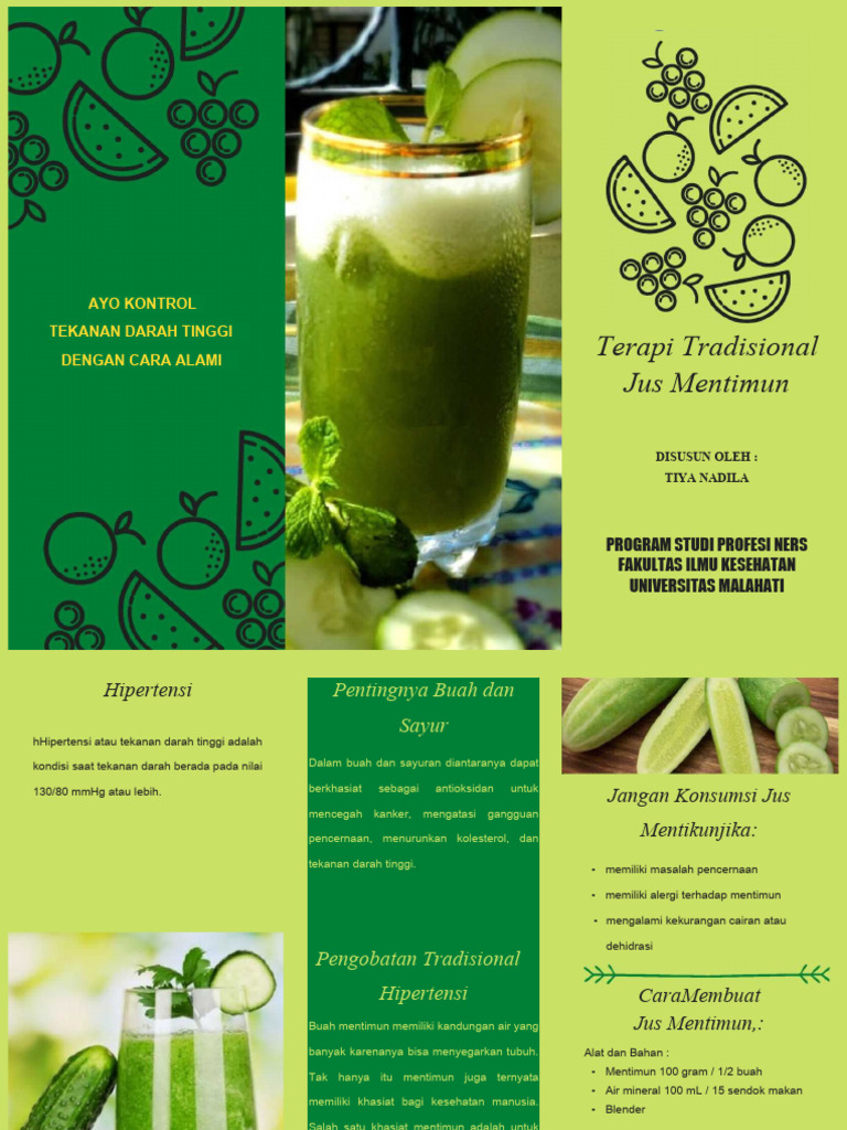 Leaflet Jus Mentimun | PDF