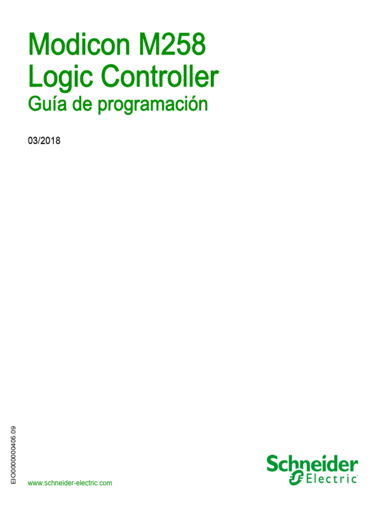 m258 Programacion | PDF | Controlador lógico programable | Poco
