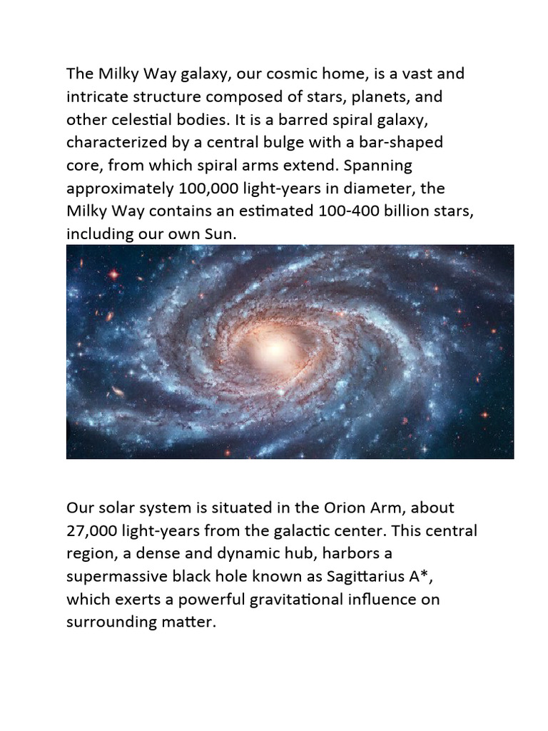 The Milky Way Galaxy | PDF