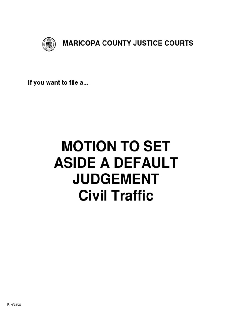 howto-motion_setaside-ct | PDF | Default Judgment | Judgment (Law)
