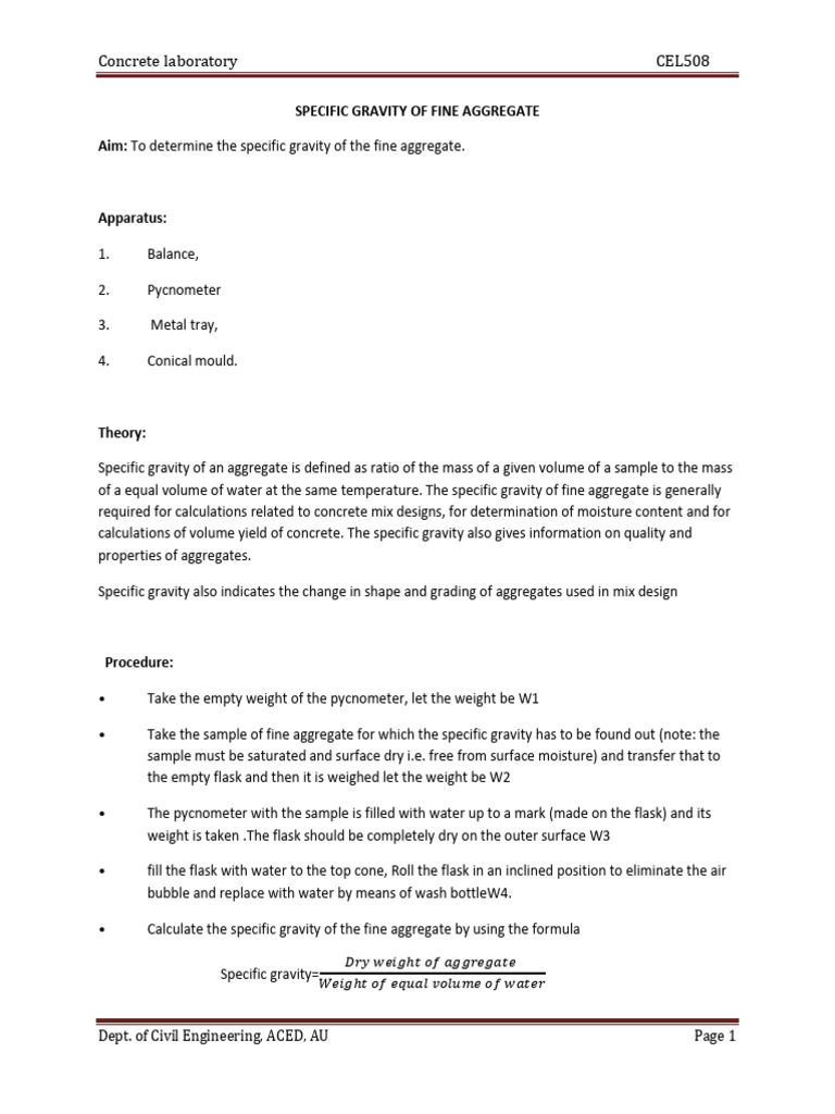 Tests On Fine Aggregate 2 | PDF | Particle Size Distribution | Materials