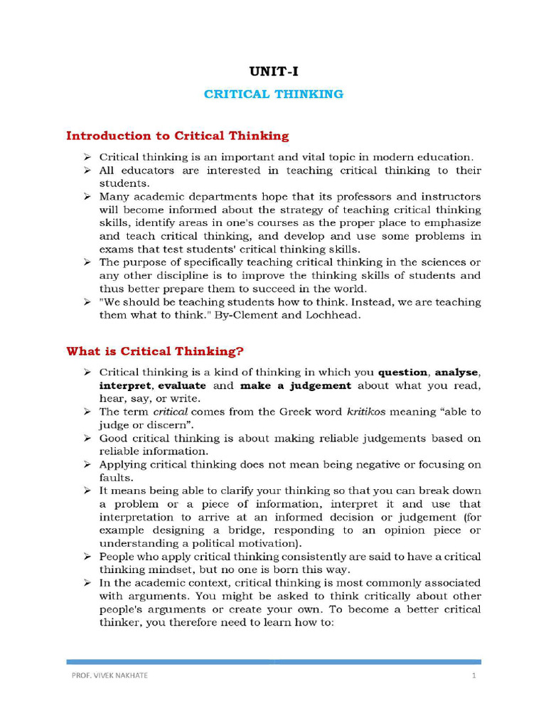 CT Unit-I Notes R-F | PDF