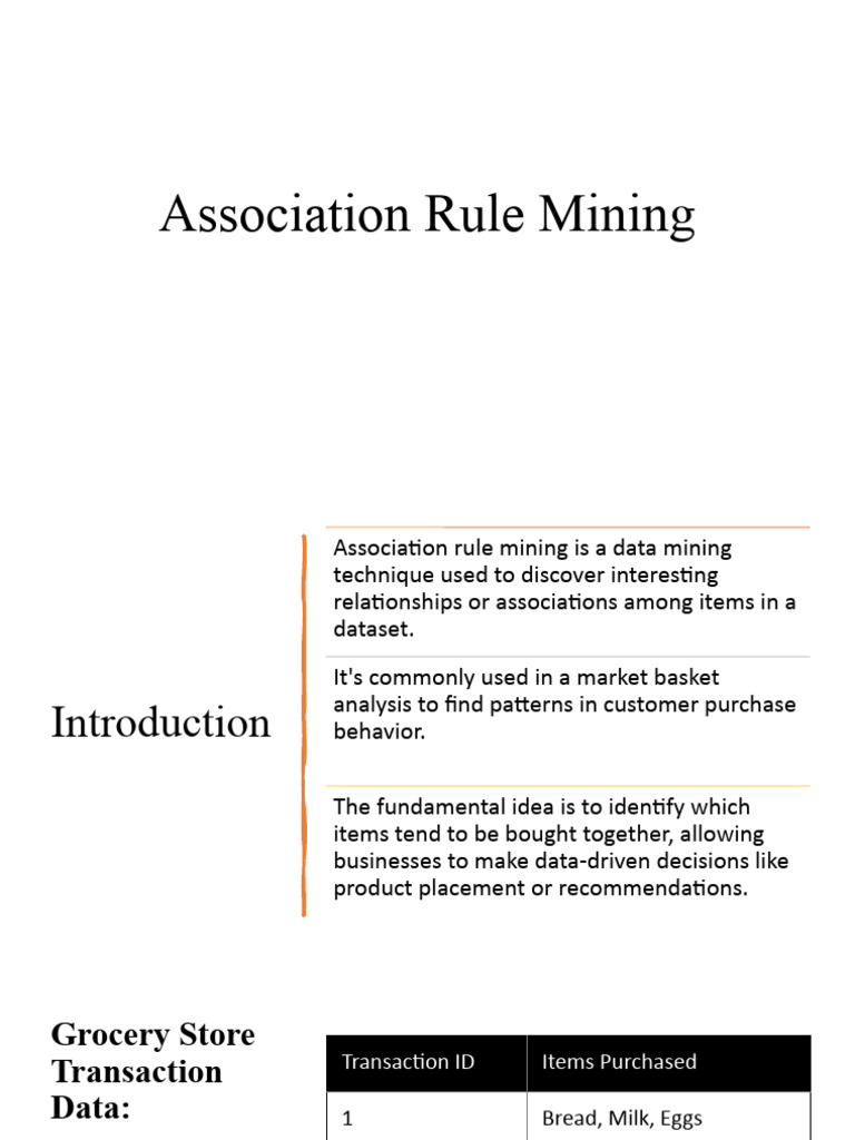 Association Rule Mining | PDF | Algorithms | Applied Mathematics