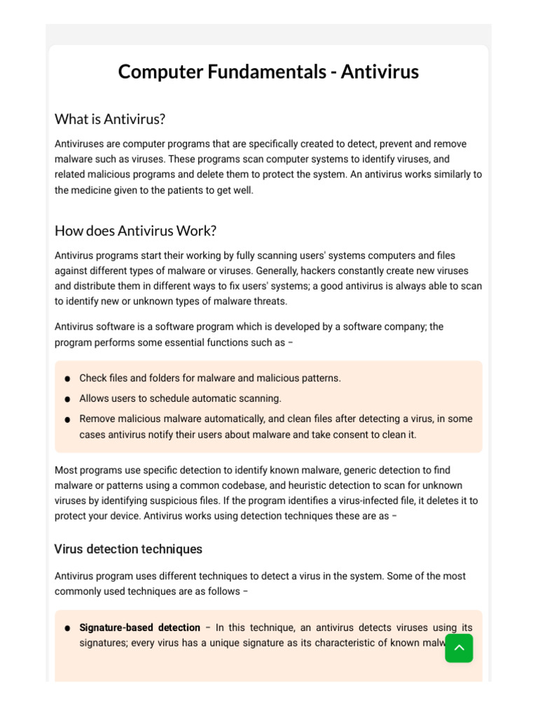 Understanding Antivirus Software Basics | PDF | Antivirus Software | Computer Virus