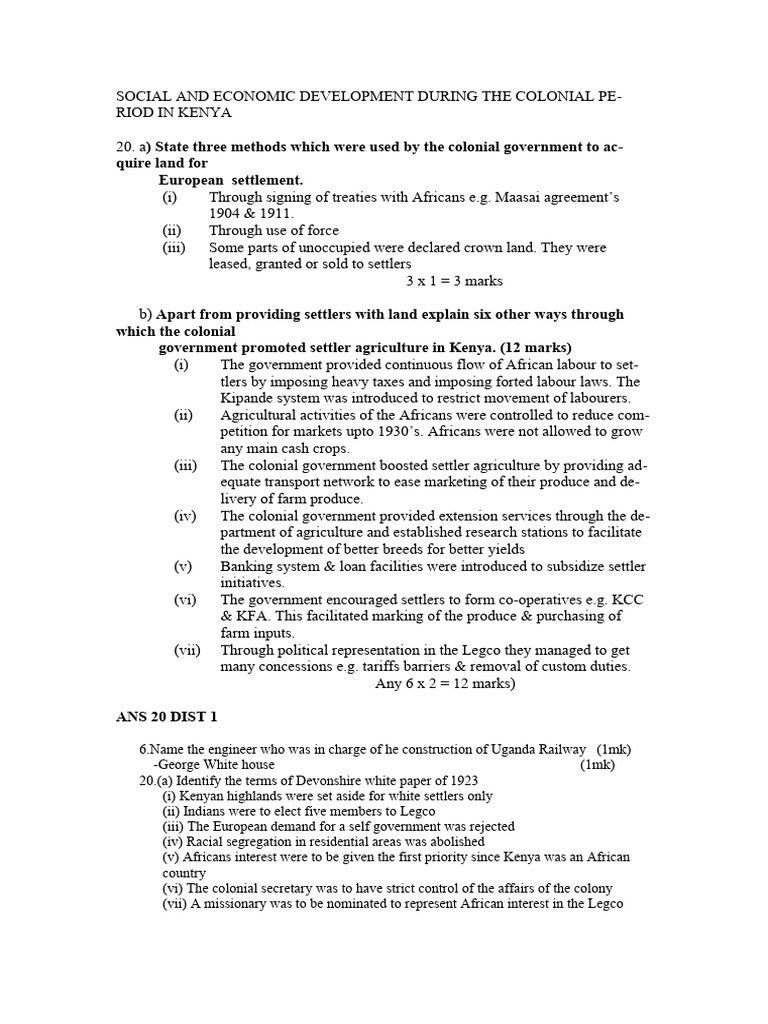 A Social and Economic Development During the Colonial Period | PDF ...