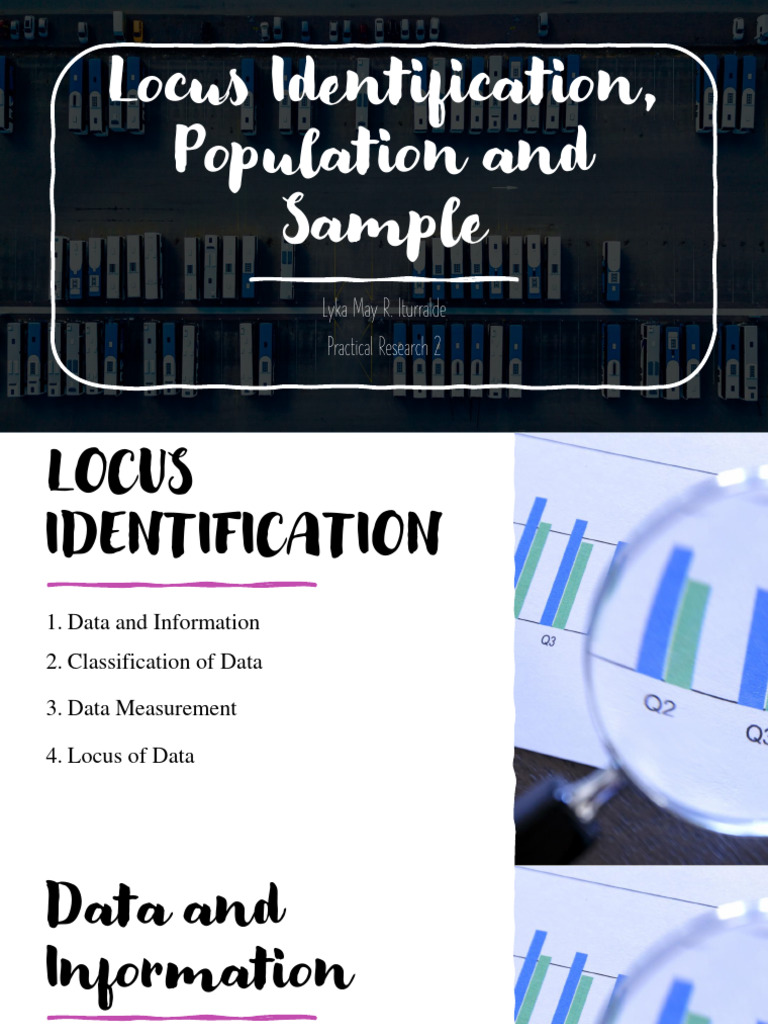 Locus Identification Population and Sample | PDF | Level Of Measurement ...