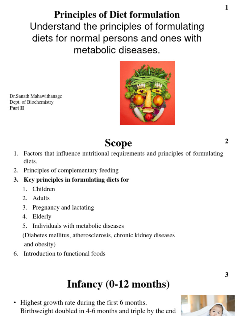 Diet Formulation Principles for Health | PDF | Fat | Saturated Fat