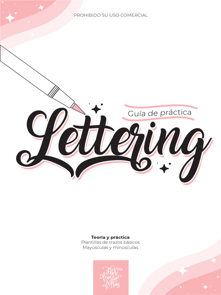 Guia Practica de Lettering FlorAcostaLetras 1 | PDF | Caligrafía ...