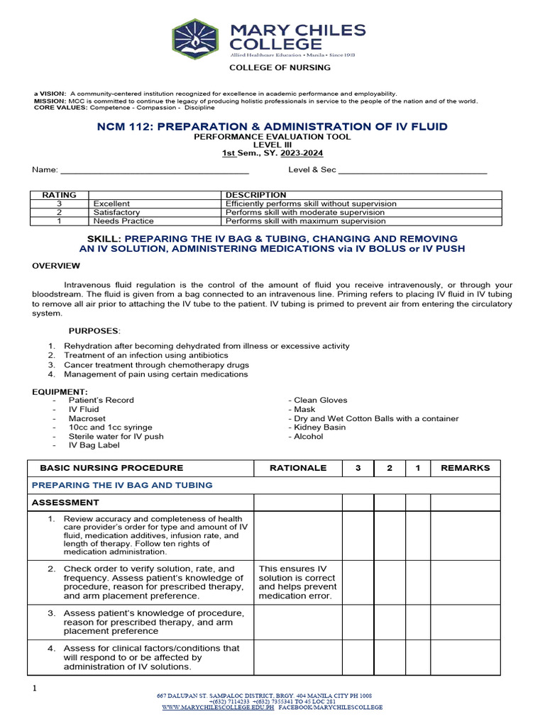 Changing IV Fluid: Step-by-Step Guide | PDF | Intravenous Therapy ...