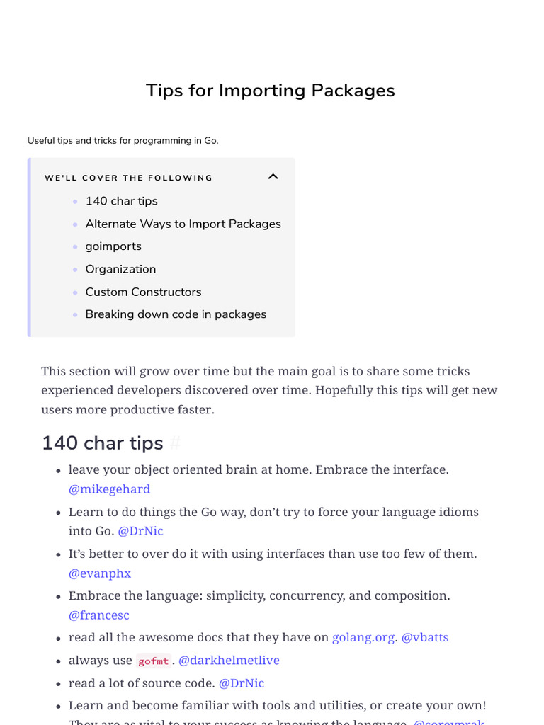56 Tips For Importing Packages | PDF | Computing | Information Technology 56 Tips For Importing Packages | PDF | Computing | Information Technology