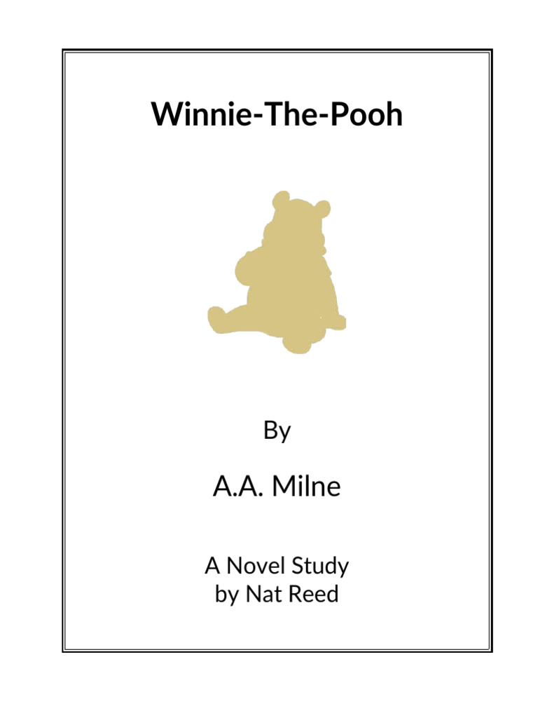 Winnie-the-Pooh Novel Study Guide | PDF | Winnie The Pooh | Linguistics