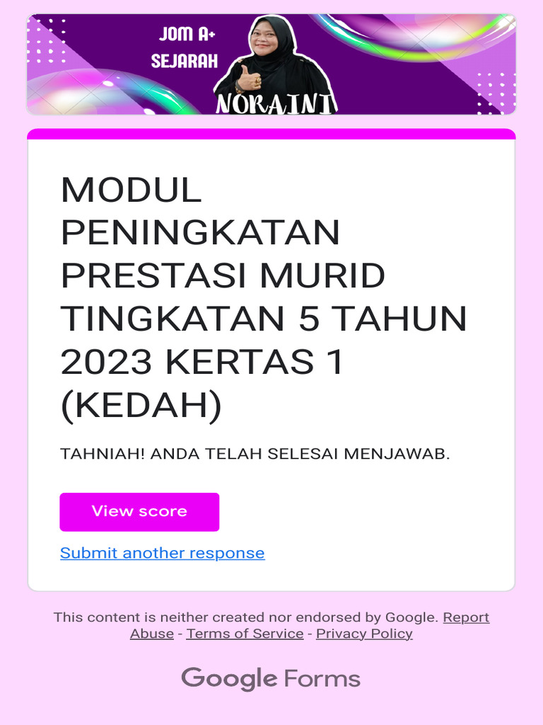 Modul Peningkatan Prestasi Murid Tingkatan 5 Tahun 2023 Kertas 1 (Kedah) | PDF | Business