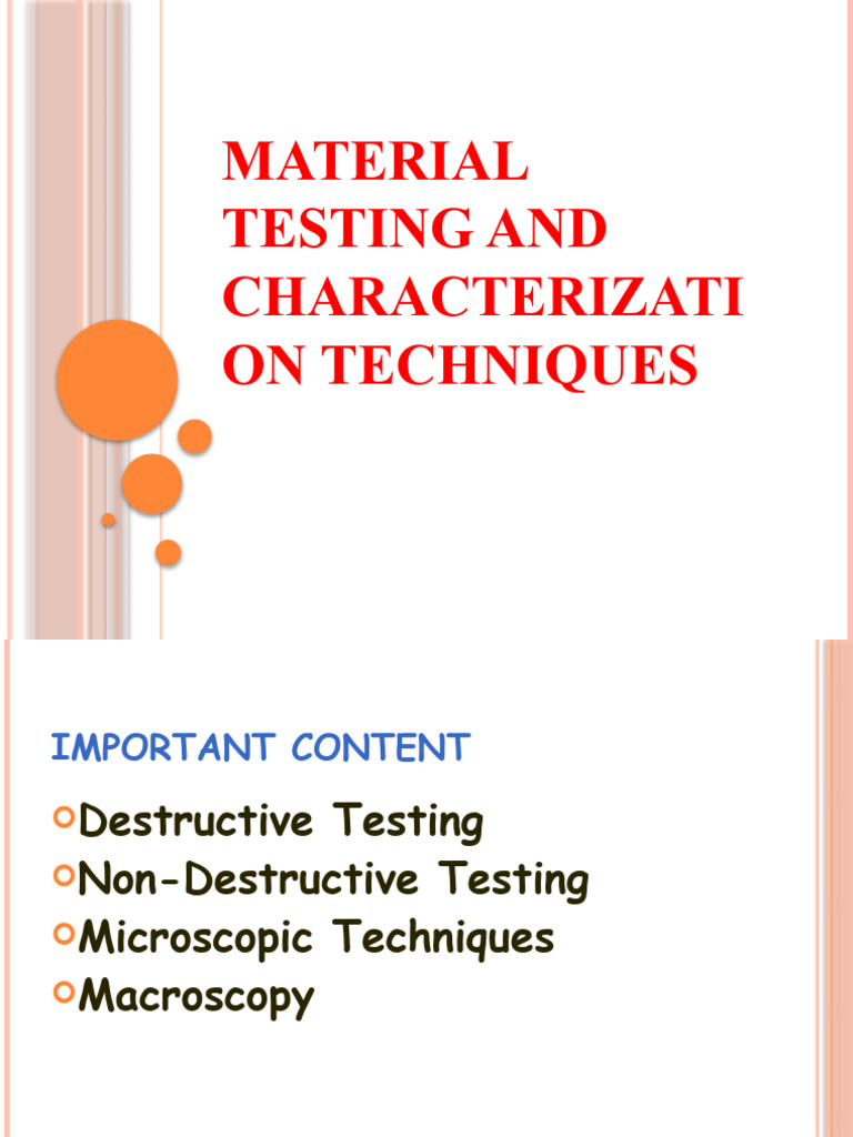 Destructive test | PDF | Deformation (Engineering) | Ultimate Tensile ...