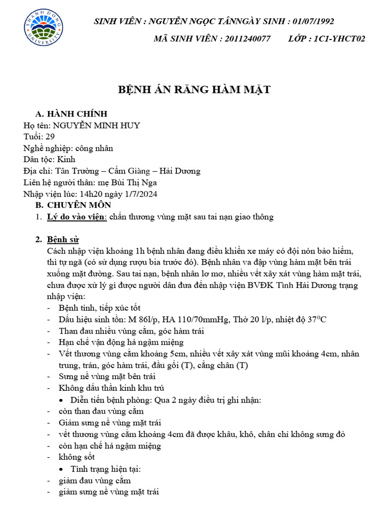 TÂN 92 - RĂNG - Benh-An-Rang-Ham-Mat-Chan-Thuong-Ham-Mat | PDF