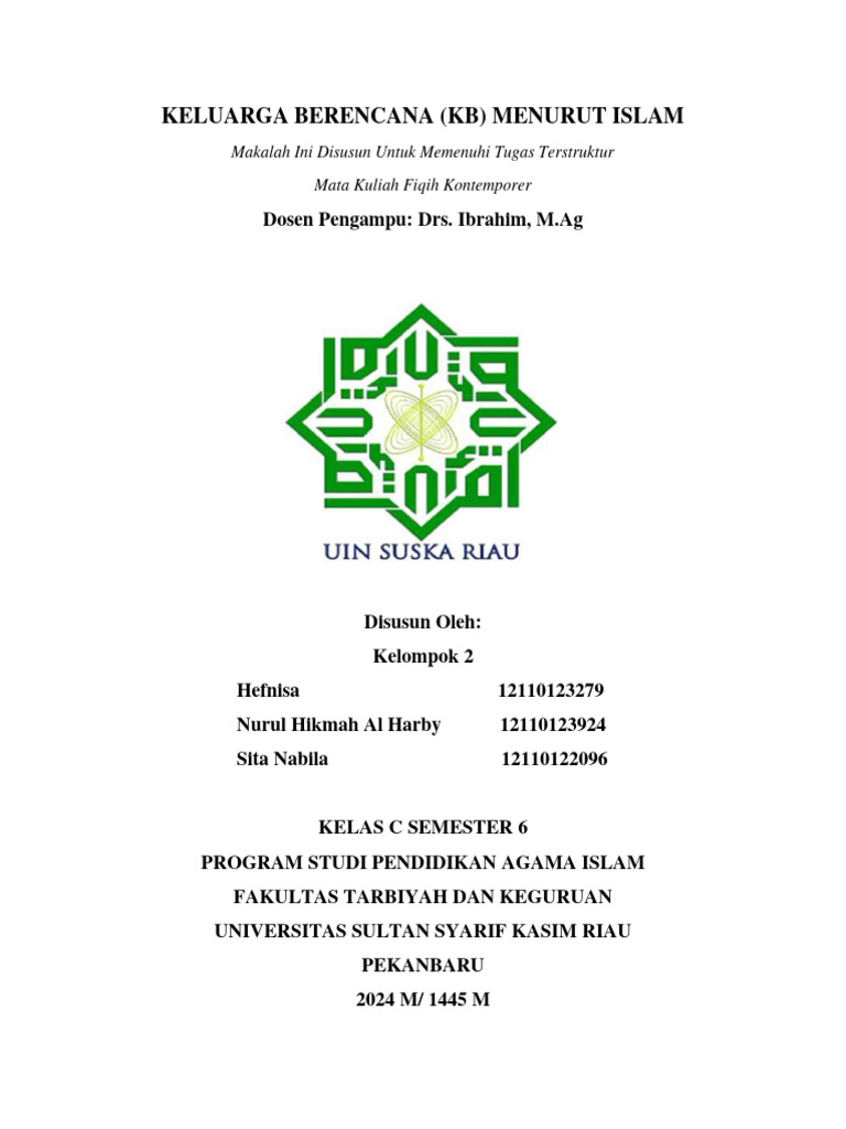 6 - Kel 2 Fiqih Kontemporer (KB) | PDF