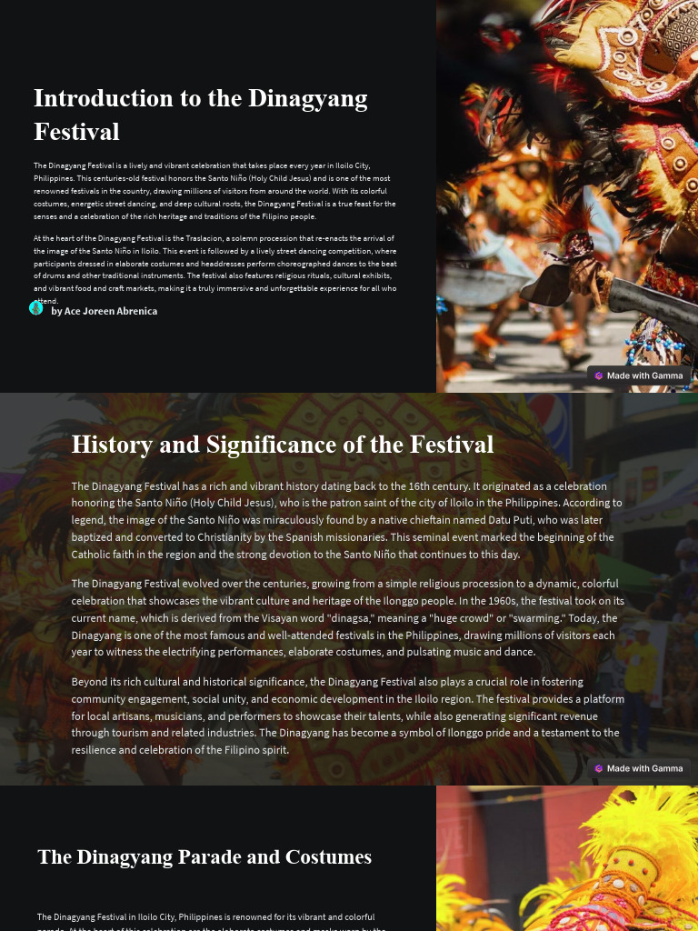 Introduction To The Dinagyang Festival | PDF