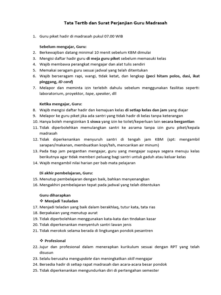 Tata Tertib Guru 2 | PDF | Karier & Perkembangan
