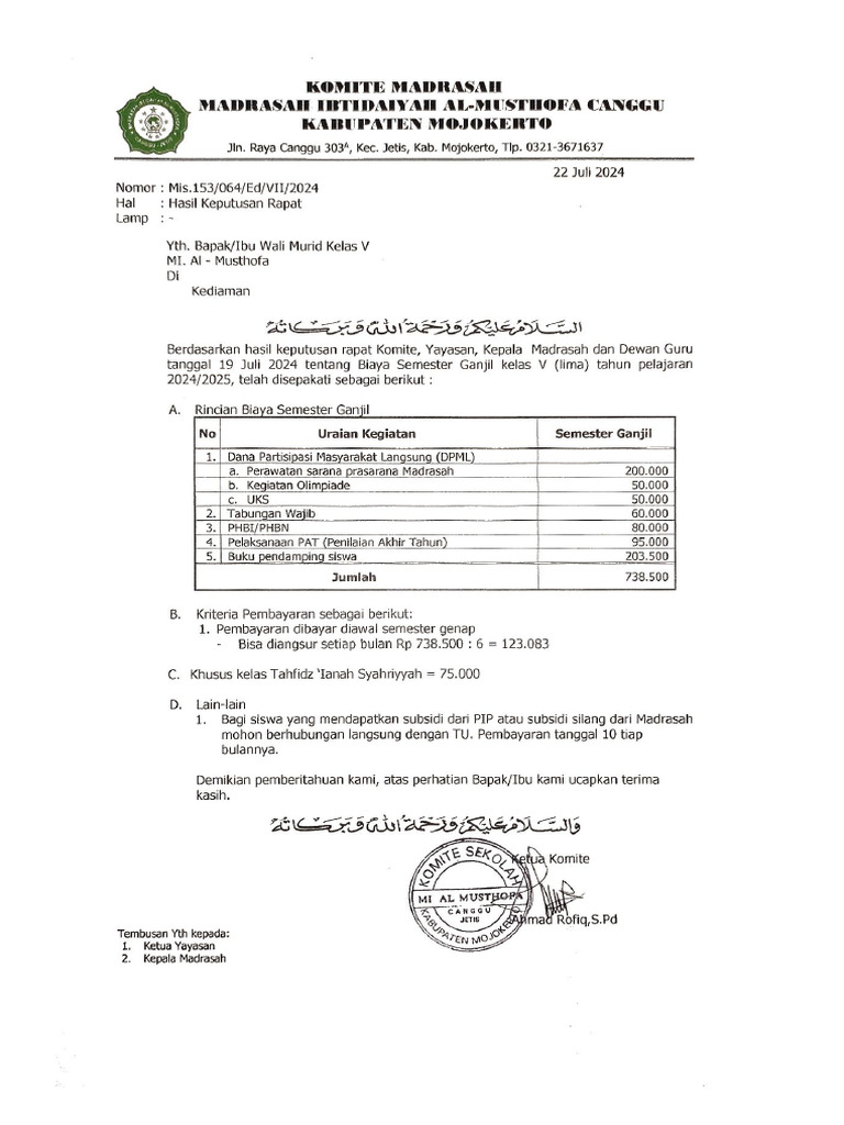 DPML Ganjil Kelas 5 2425 | PDF