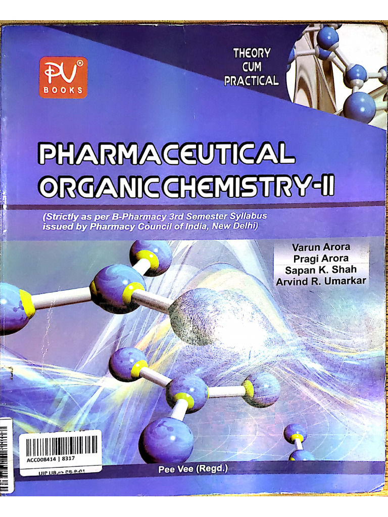 PharmaLite - in Pharmaceutical Organic Chemistry - II (PV Publication) | PDF