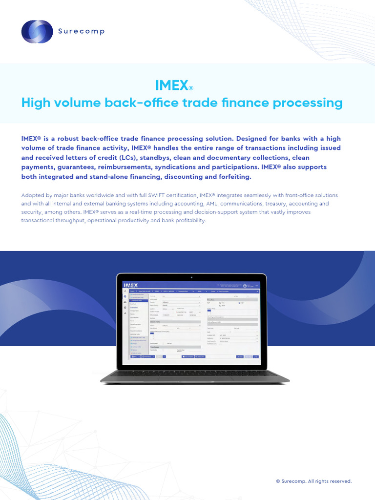 Surecomp IMEX-factsheet | PDF