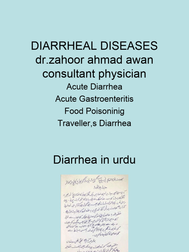 Acute Diarrhea | PDF