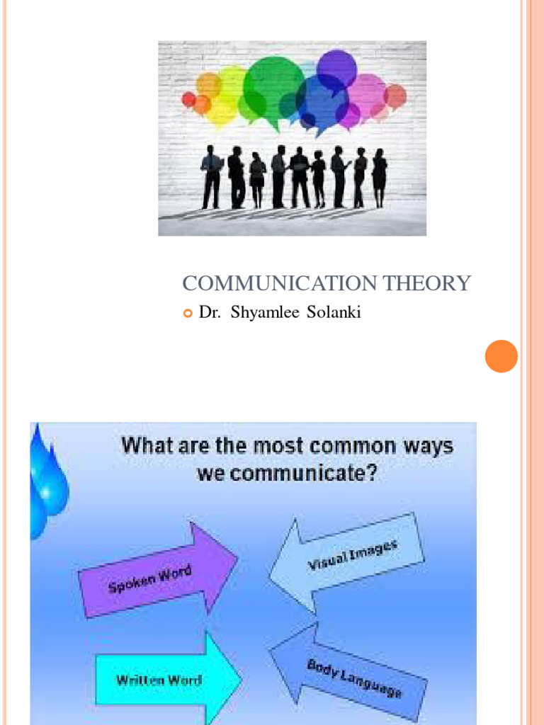 Communication Theory | PDF | Communication | Information