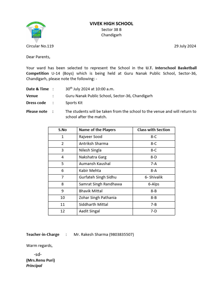 Circular 20240729182325 Circular No.119 - U.T. Interschool Basketball ...
