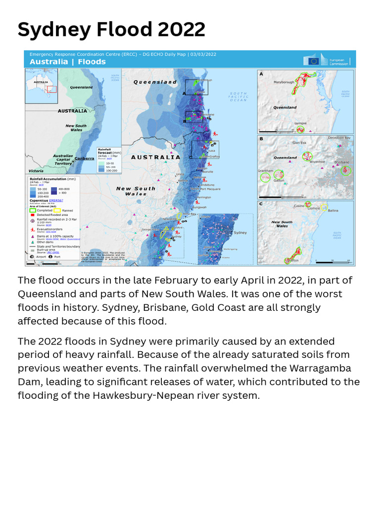 Sydney Floods 2022: Impacts and Recovery | PDF
