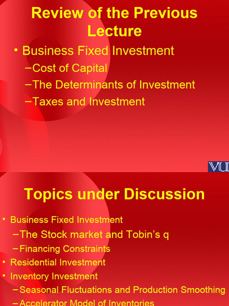 Lecture 42 | PDF | Stocks | Investing