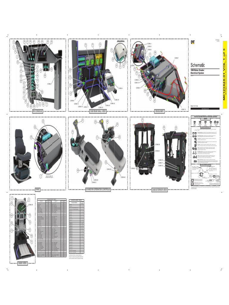 Electrical System 16M Motor Grader: View of Area "A" | PDF | Switch | Relay