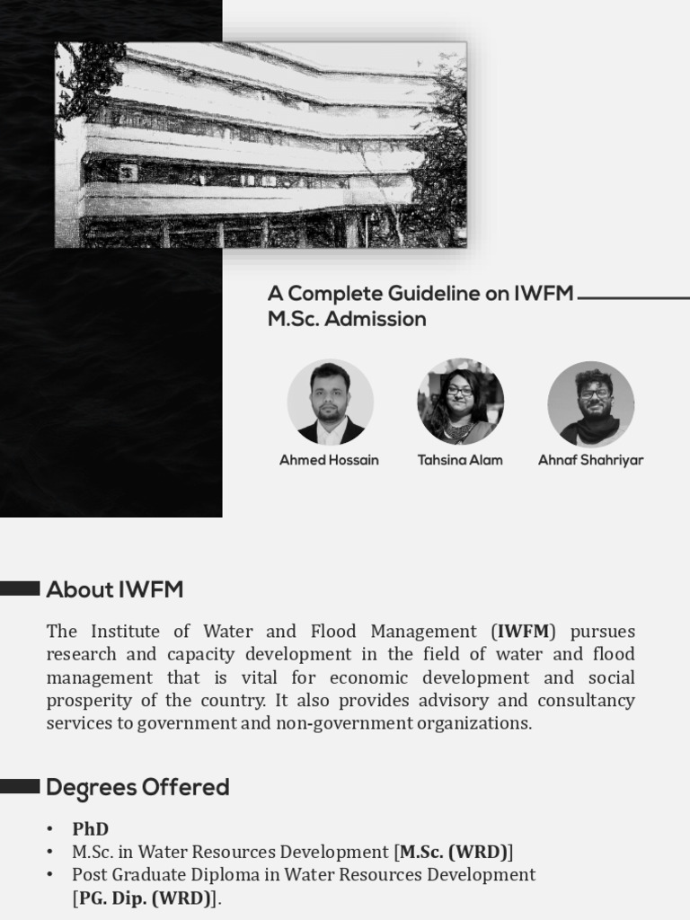 IWFM-Admission-PREP | PDF | Flood | Course Credit