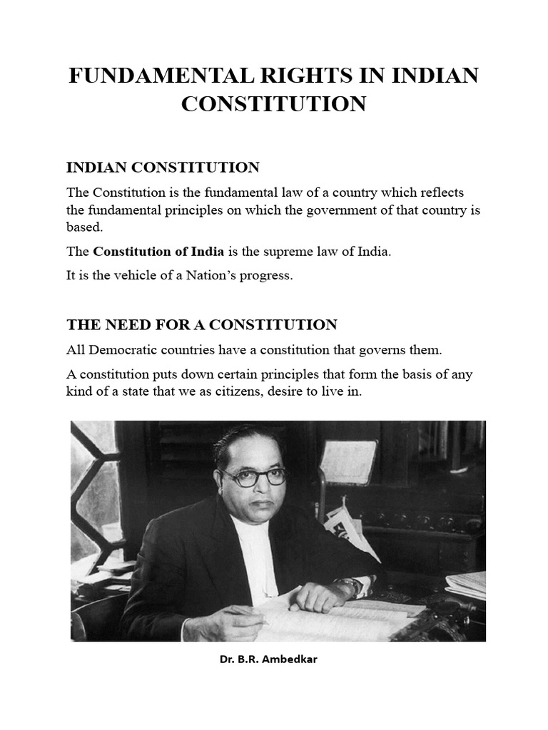 Fundamental Rights in Indian Constitution | PDF